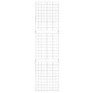 Econoco 2'x8' CHROME PORTABLE GRID PANEL
