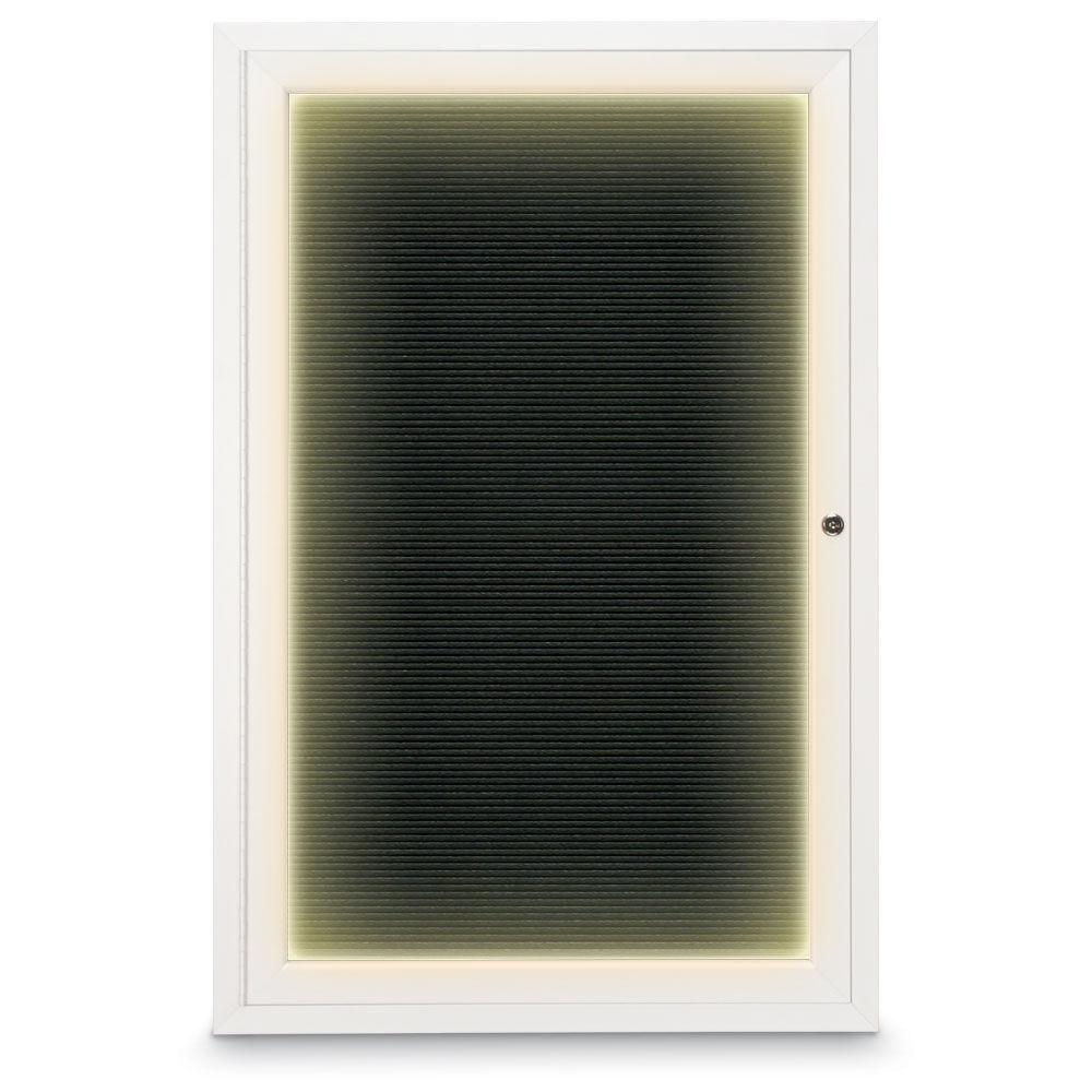 United Visual Products 60" x 36" Double Door Enclosed Indoor ...