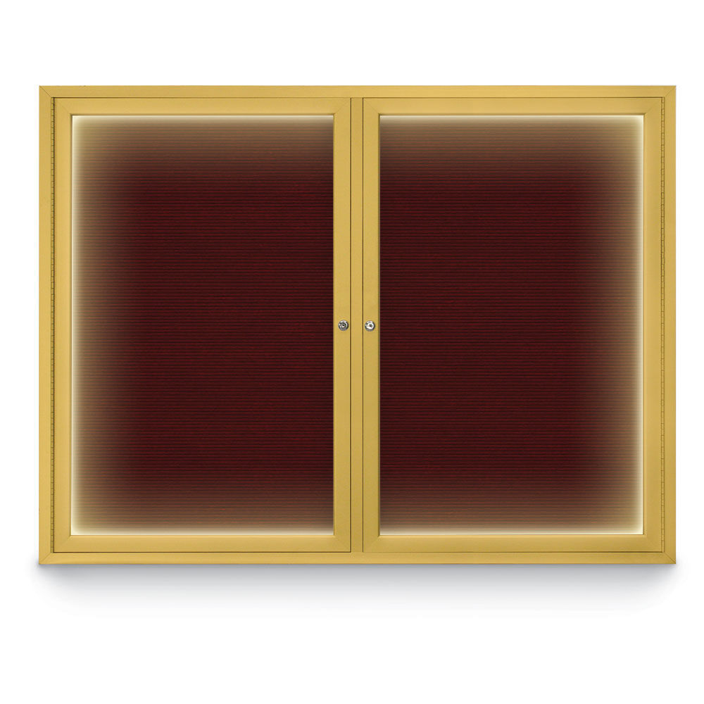 United Visual Products 48" x 36" Double Enclosed Illuminated Outdoor ...