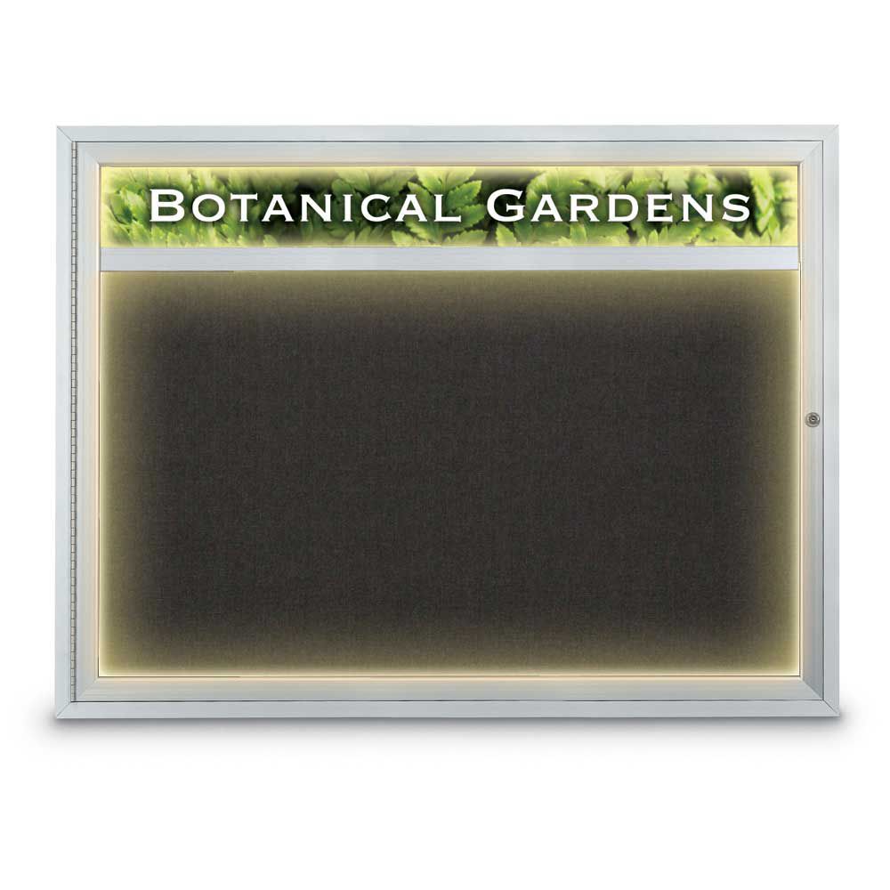 United Visual Products 48" X 36" Single Door Indoor - Header ...