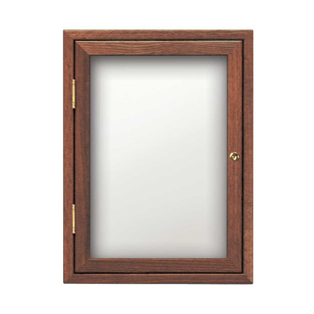 United Visual Products 18" x 24" Single Indoor Wood Enclosed Wet/Dry ...