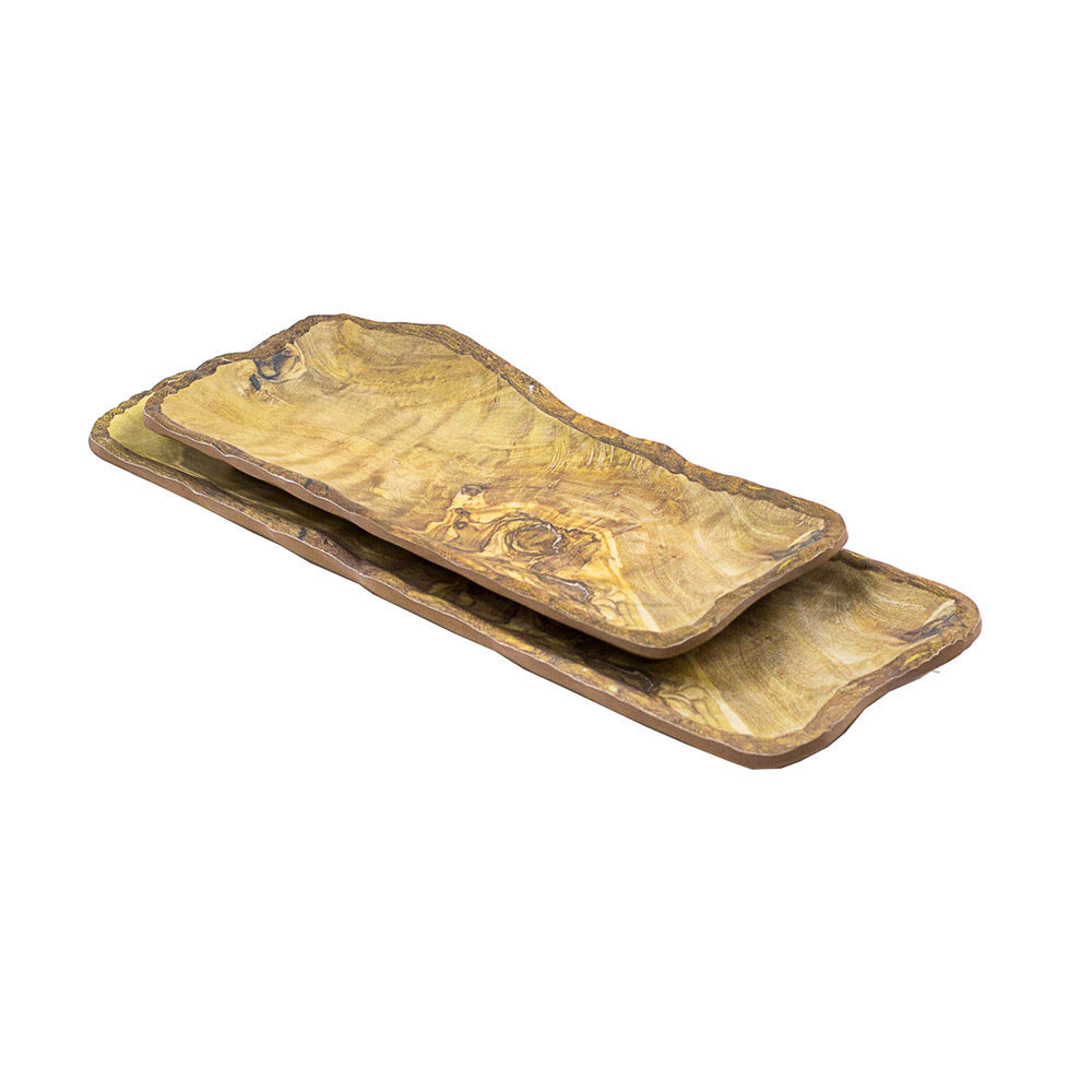 Cheforward Transform Oblong Plate (Small) - Wood Grain - 12 per case
