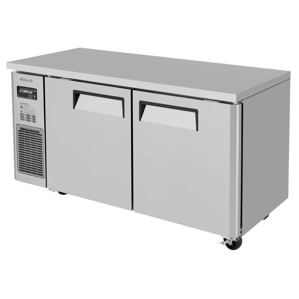 TURBO AIR JUF-60S-N 2 Solid Doors Undercounter Freezer, Side Mount - Narrow