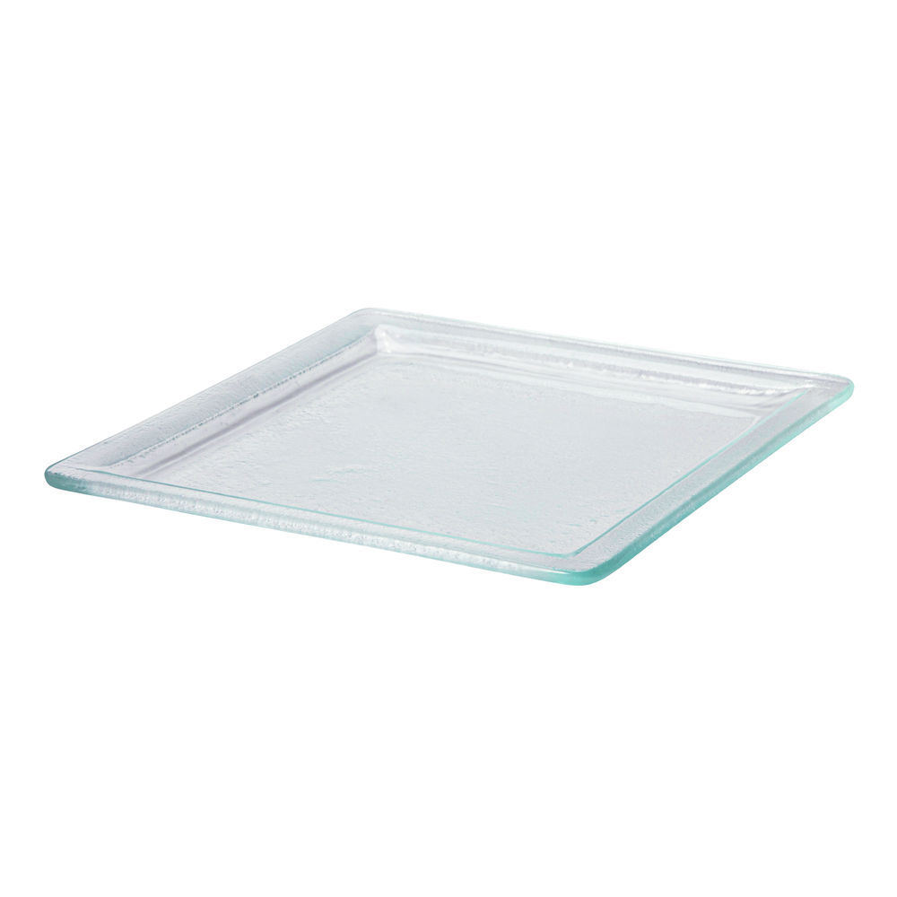 Rosseto Aroma Crystal Clear Square platter with Rim, 1 EA