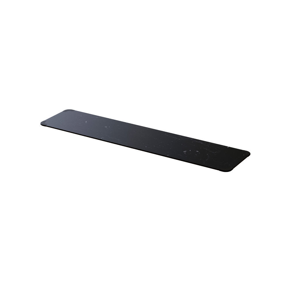 Rosseto ModuliteBlack Marble Rectangular HPL Table Shelf