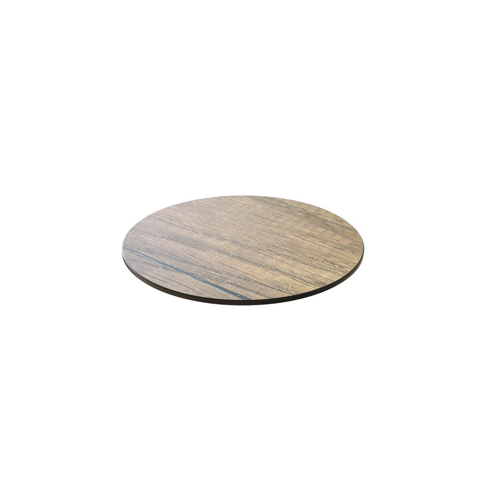 Rosseto Modulite Walnut 14 in. Round HPL Table Top