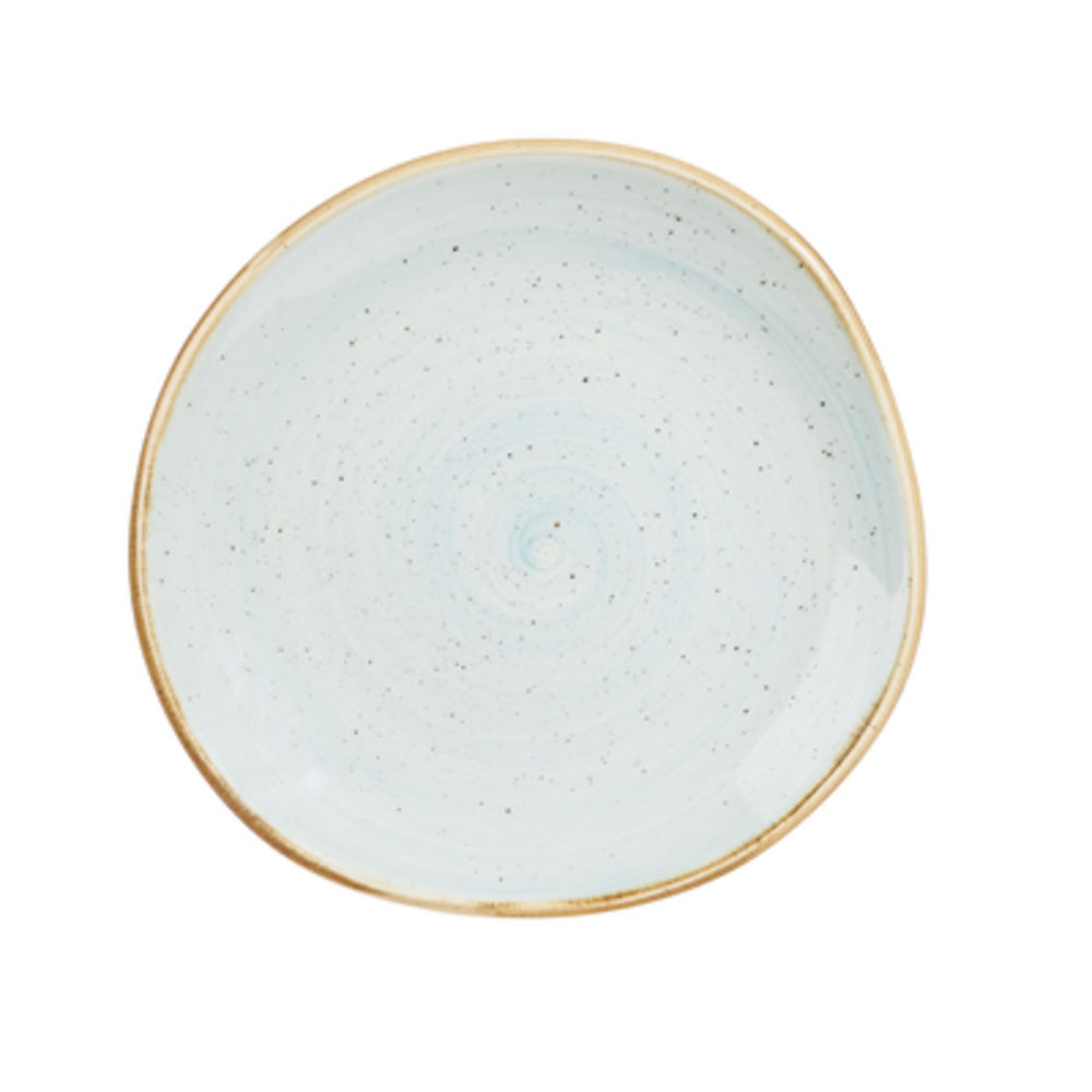 Churchill Trace Plate 7-1/4" dia. round- Super Vit- Stonecast,Duck Egg Blue
