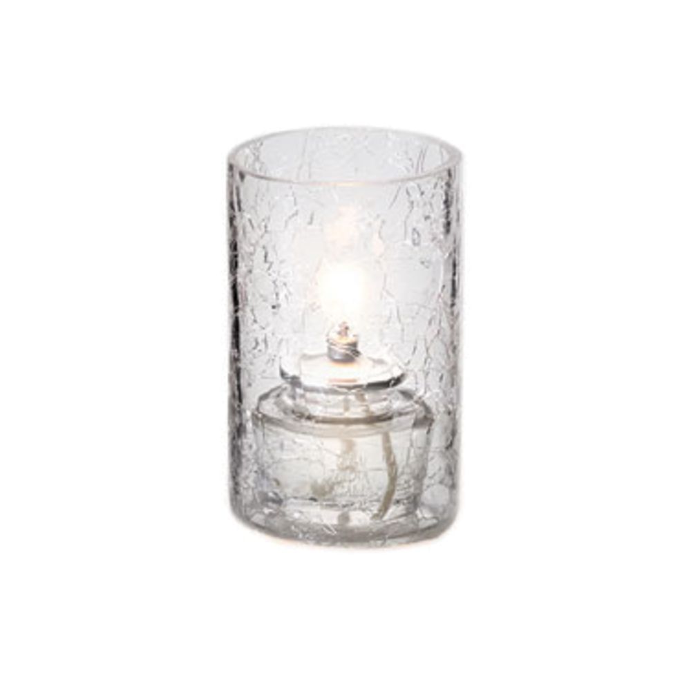 Sterno Grace Lamp - Clear Crackle , 6 each per case