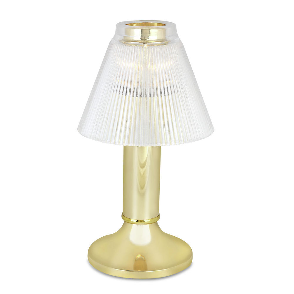 Sterno Paige Lamp Polished Brass Duch Clear, 6 each per case