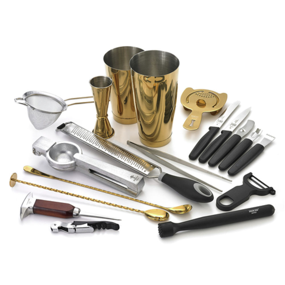 Barfly Deluxe Set, Gold Plated