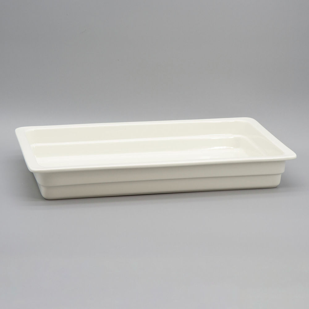 Eastern Tabletop Deep Porcelain Dish, Gastronorm 1/1, rectangle, white