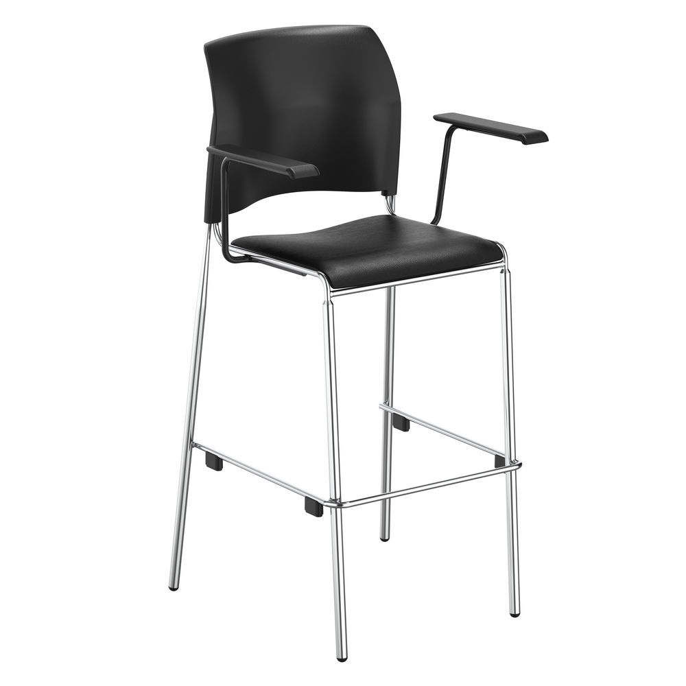 National Public Seating NPS 8700 Series Cafetorium Plush Vinyl Stool ...