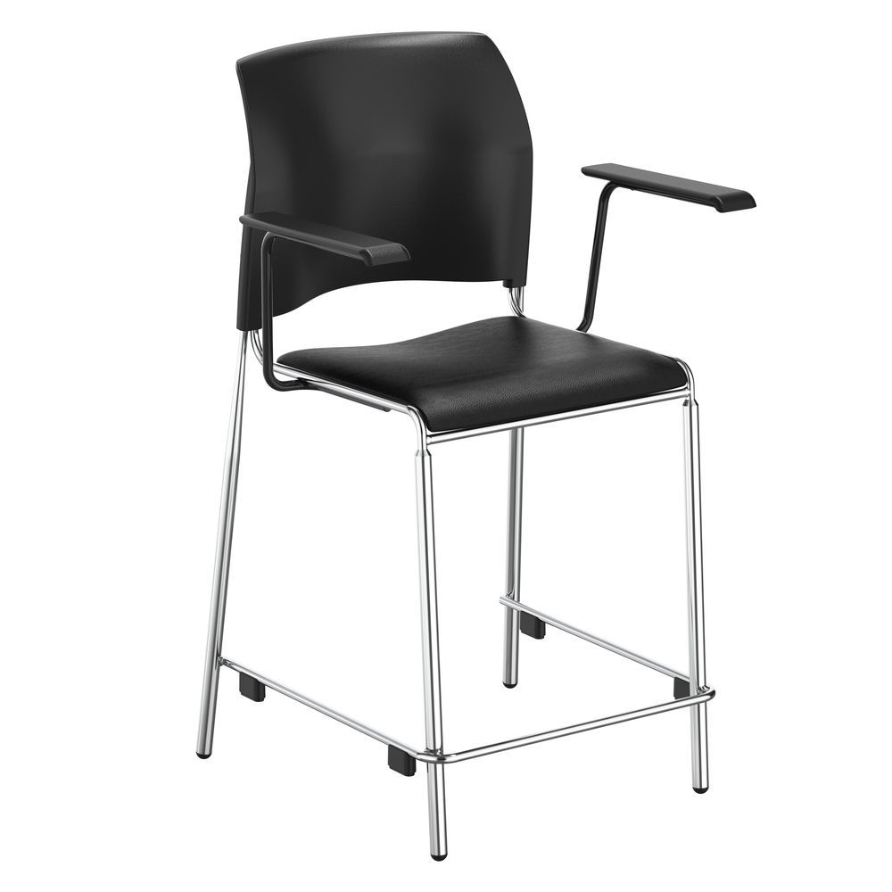 National Public Seating NPS 8700 Series Cafetorium Plush Vinyl Stool ...