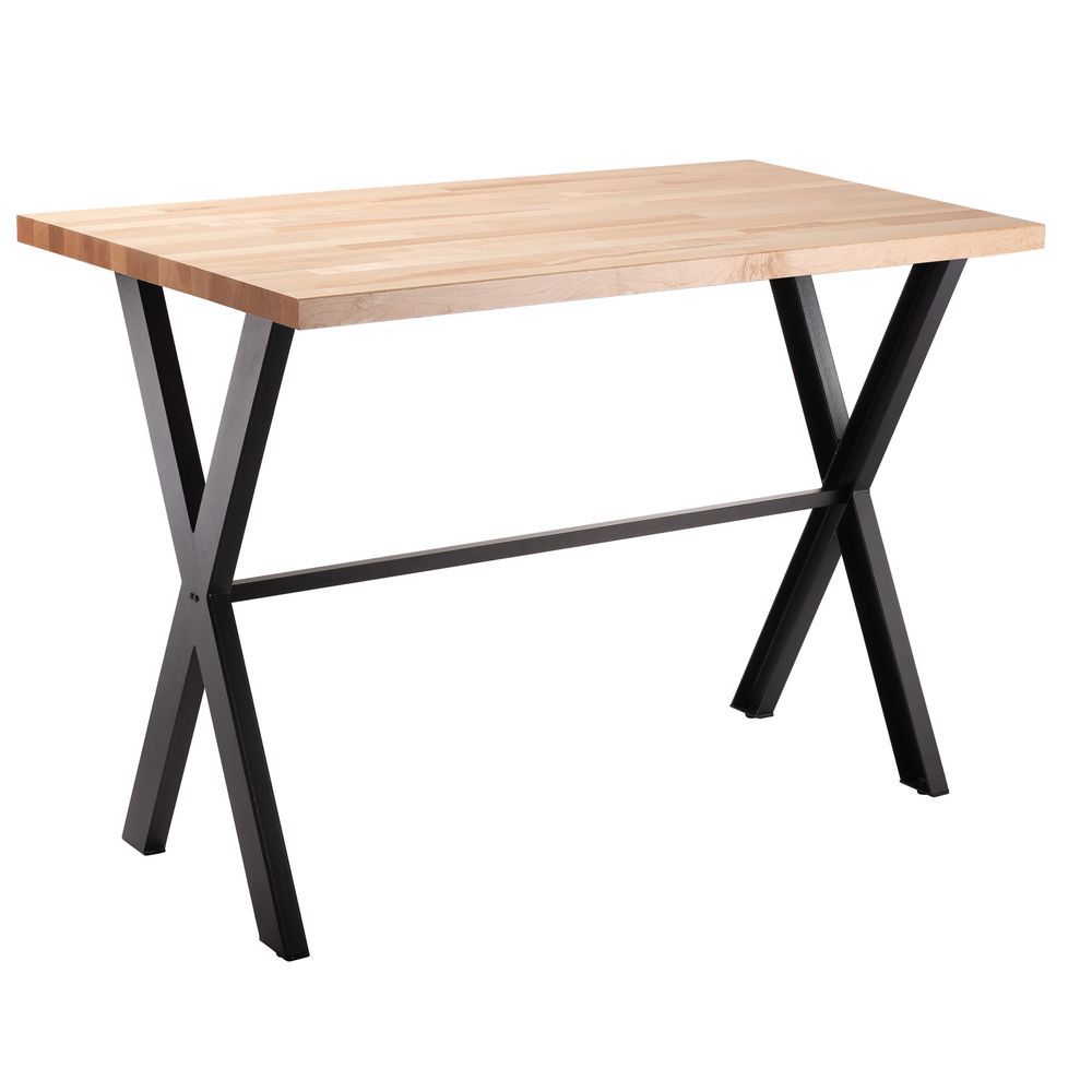 National Public Seating NPS Collaborator Table, 30" x 60", Rectangle, 42" Height w/ Crossbeam ...