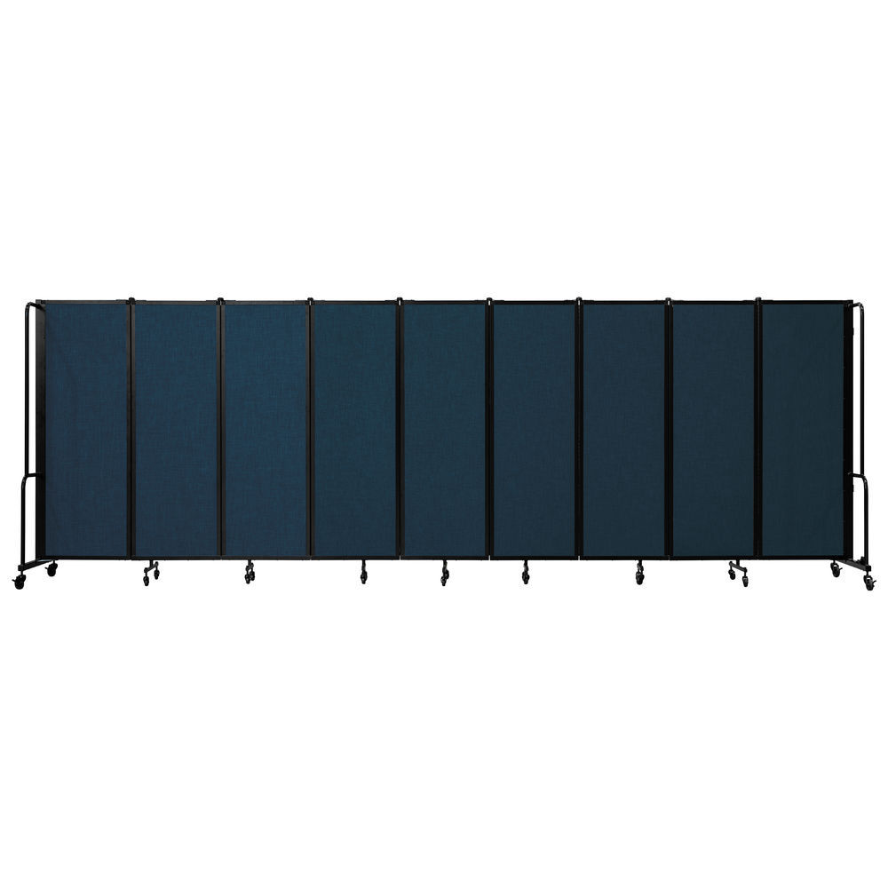 National Public Seating NPS Room Divider, 6' Height, 9 Sections, Blue ...