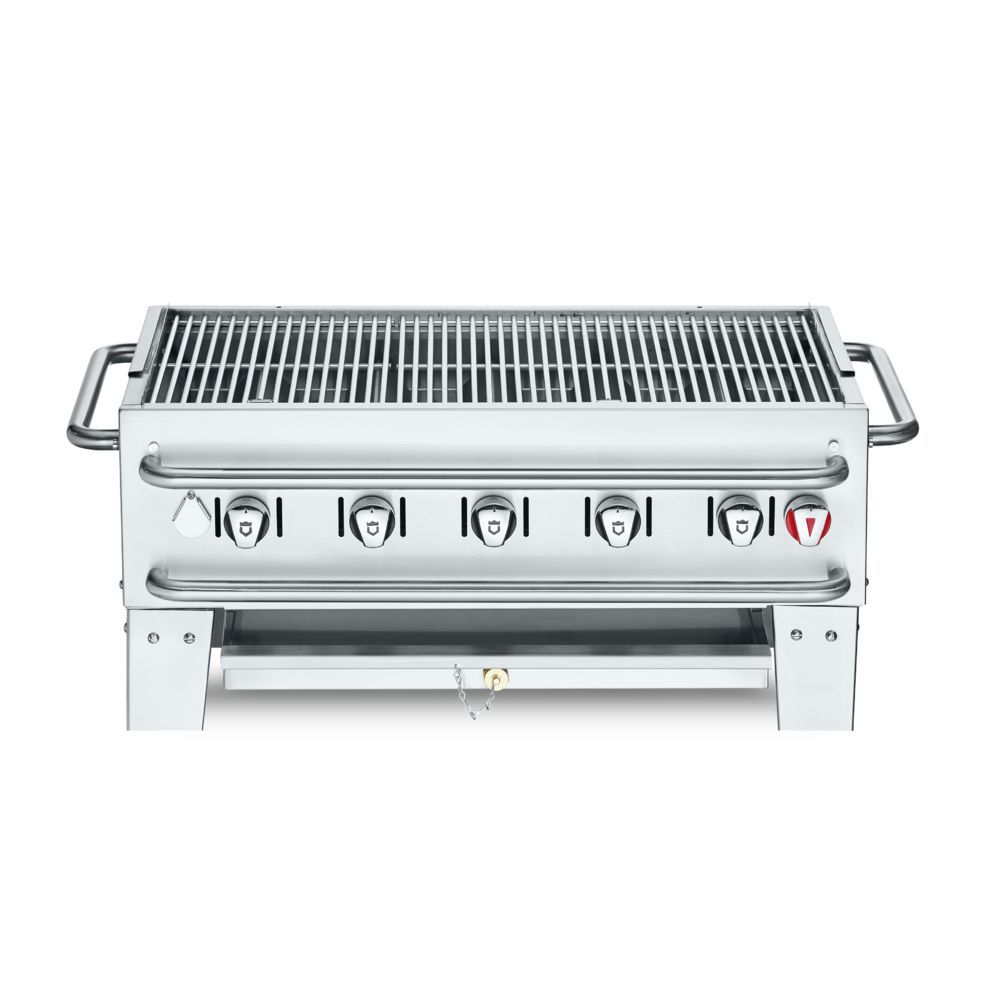 Crown Verity 36" PORTABLE GRILL, COUNTER TOP, HANLDES ON EACH END, LP