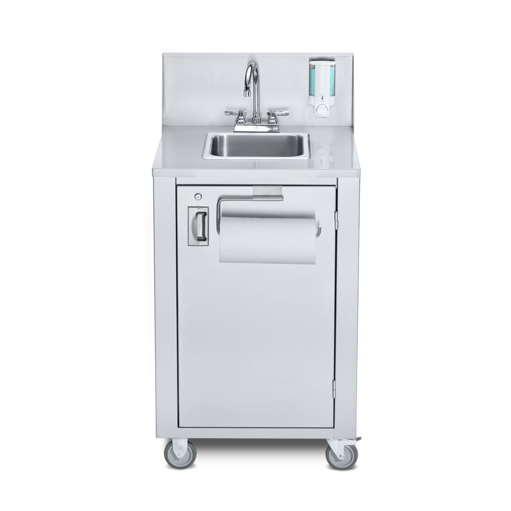 Crown Verity SINGLE STAINLESS STEEL HANDWASHING SINK, (1) COMPARTMENT ...