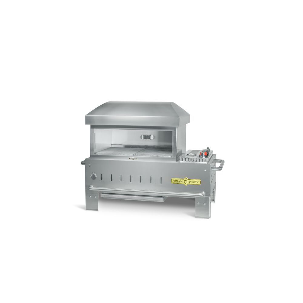 Crown Verity 24" TABLE TOP PIZZA OVEN, WITH VOLCANIC STONES, WIND ...