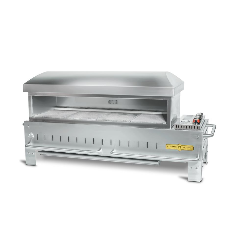 Crown Verity 48" TABLE TOP PIZZA OVEN, WITH VOLCANIC STONES, WIND ...