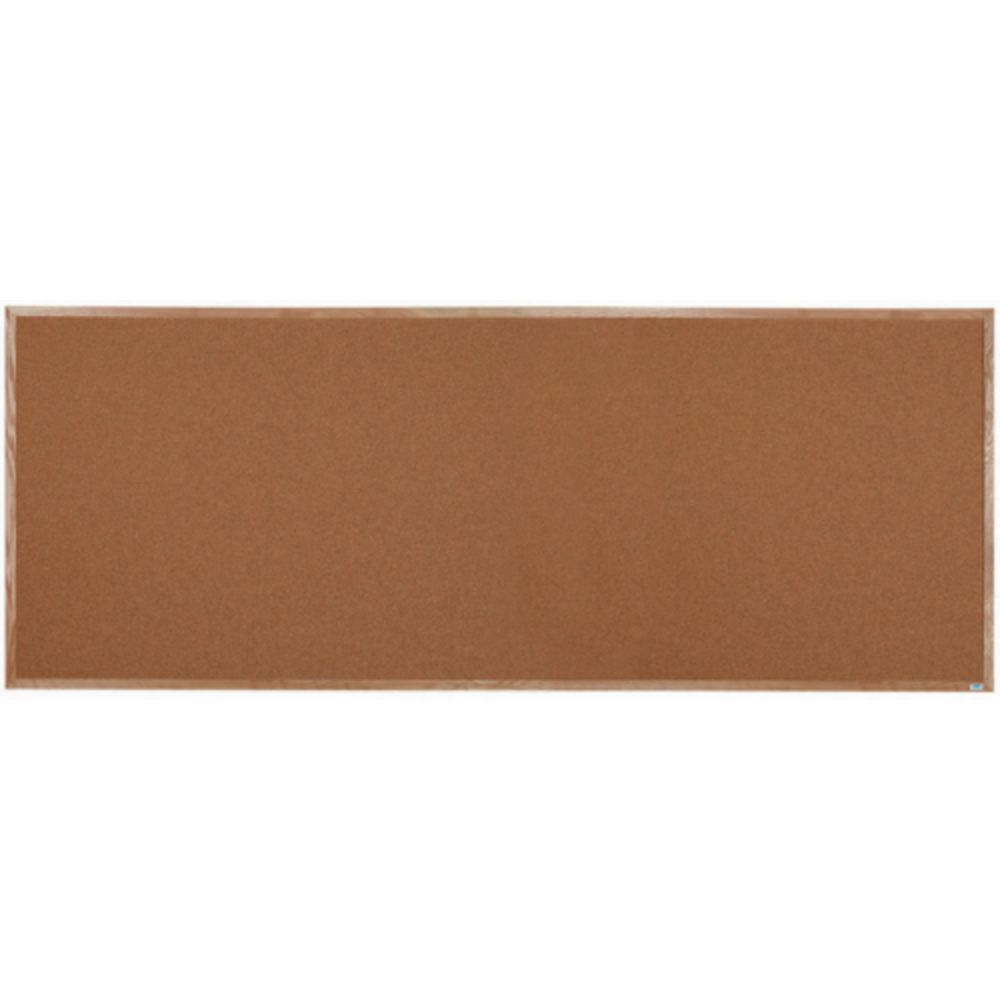 Aarco Products Aarco Solid Oak Frame Natural Pebble Grain Cork Bulletin ...