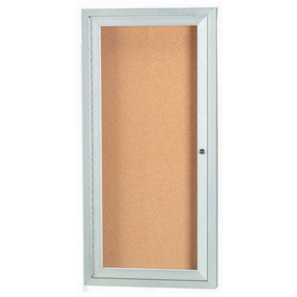 Aarco Products Aarco Enclosed Aluminum Frame Cork Bulletin Board, 1 ...