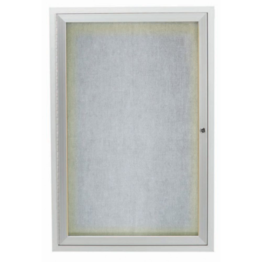 Aarco Products Aarco Outdoor Illuminated Enclosed Bulletin Board with ...