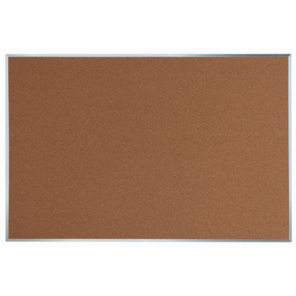 Aarco Products Aarco Aluminum Frame Natural Pebble Grain Cork 4'x6 ...