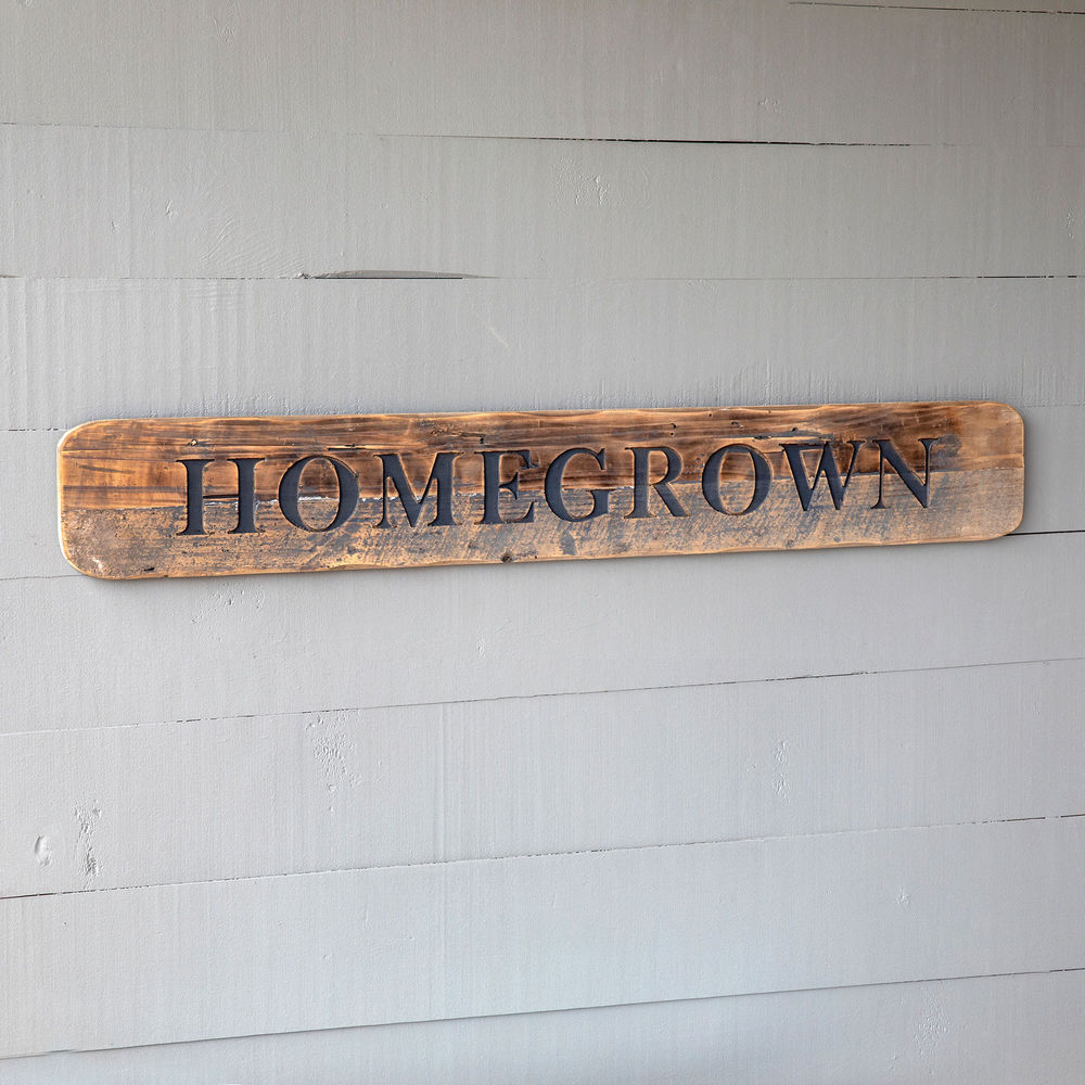 SIGN "HOMEGROWN" WOODEN