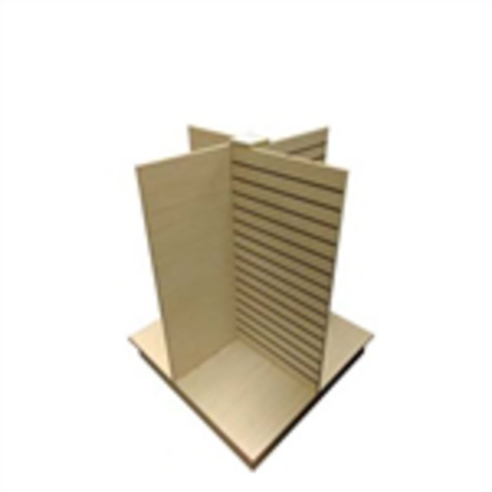 4-Way Slatwall Spinner Display, Cherry