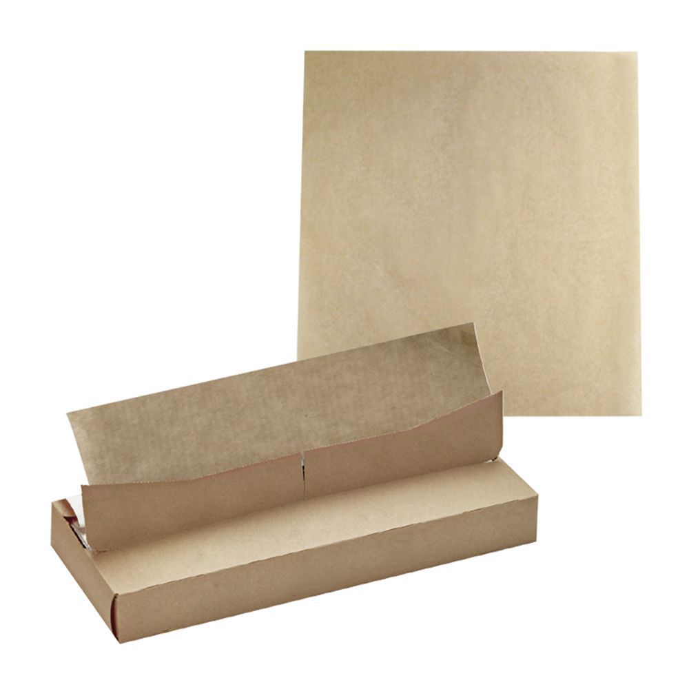 Packnwood Greaseproof Brown Sheets In Dispenser Box - 1000 per case