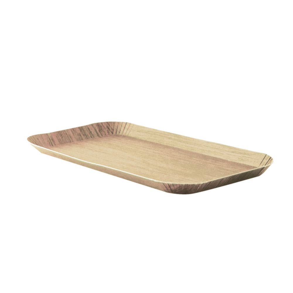 Packnwood Laminated light wood decor tray - L:4.9in W:8.1in H:0.5in ...