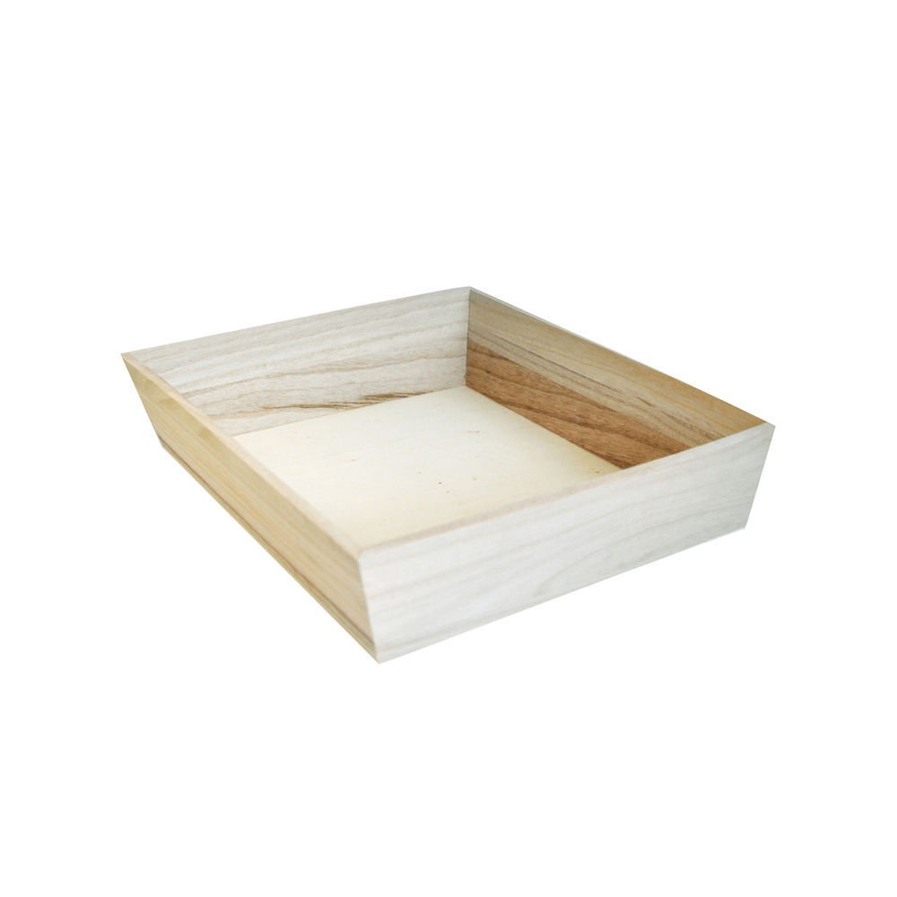 Packnwood Noah26H Heavy Duty Wooden Tray - 10.5 x 10.5 x 2.9",10/cs