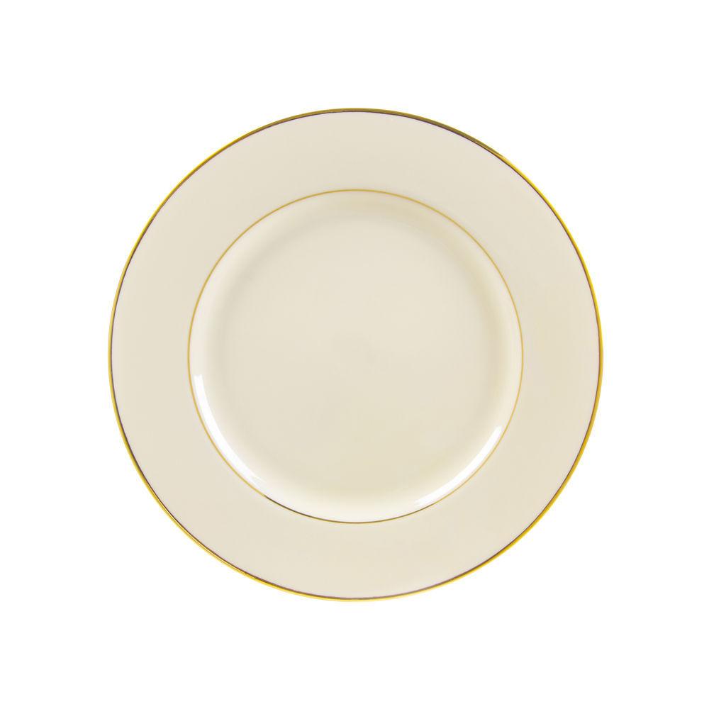 10 Strawberry Street Cgld0002 Cream Double Gold Luncheon Plate, 9.125 ...