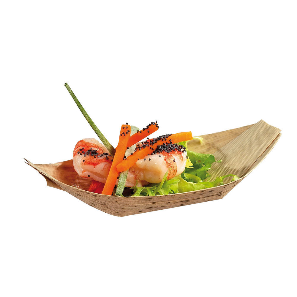 Solia Bamboo Leaf Boat, Biodegradable 7.1x3.9 H1.6 in (1000 pc/c)