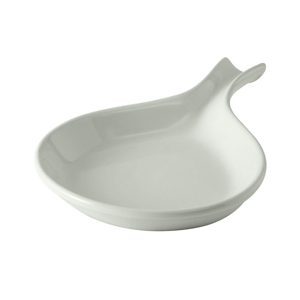 Tuxton Fry Pan Server, 18 oz., DuraTux, White