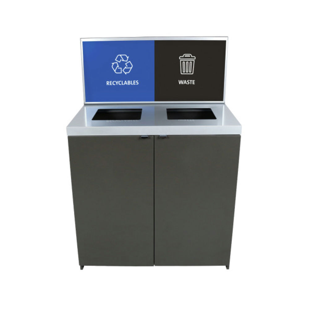 Busch Systems International Inc. Sessanta Double w/ Sign Recyclables ...