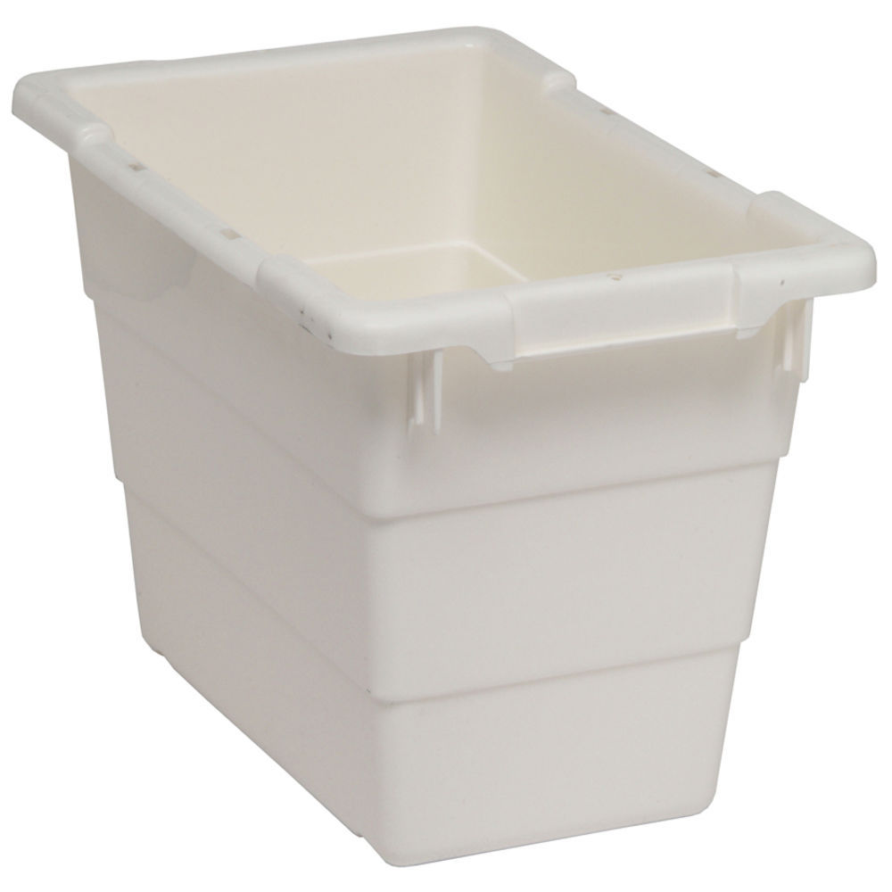 Quantum Food Service Quantum Cross Stack Tub, 17-1/4"W x 11"D x 12"H, 5.51 gal. capacity, White ...