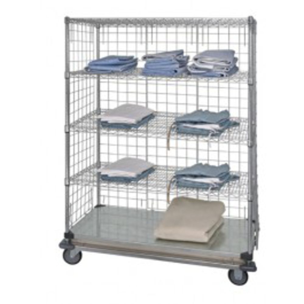 Quantum Food Service Quantum Chrome Dolly Based Enclosure Cart, 24"D x ...