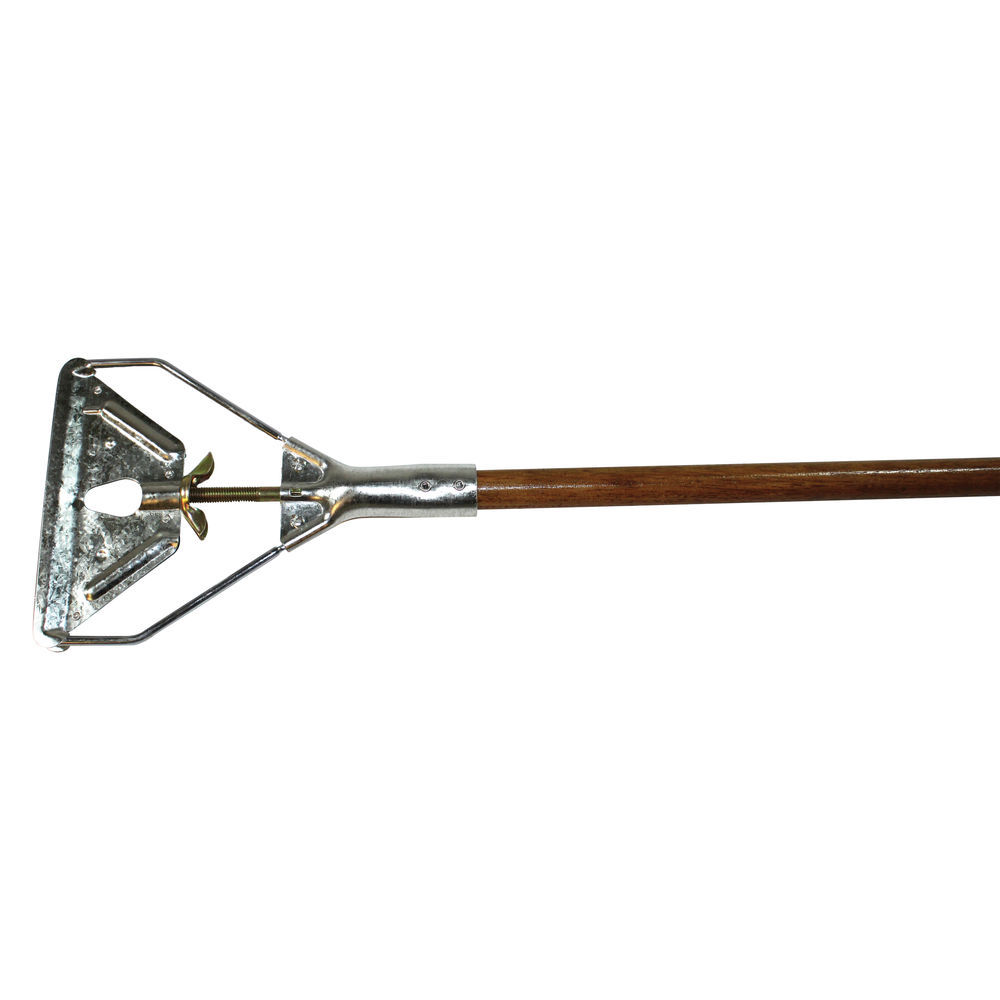 Hospeco Brands Group HANDLE WOOD QC 15/16 X 55 IN W/ 6 IN METAL HEAD-12 ...