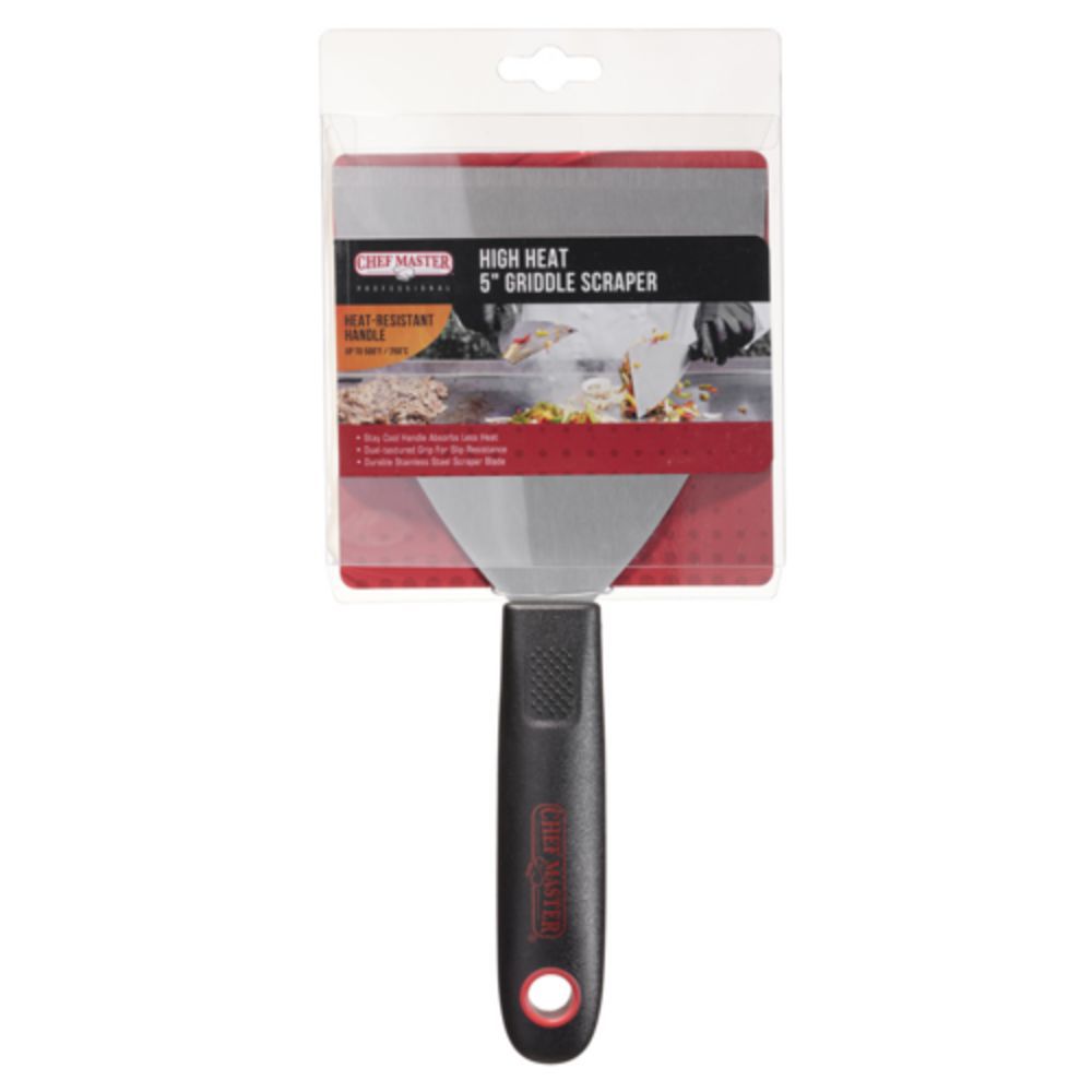 Chef Master High Heat Handle 5 in. Griddle Scraper - 6 per case