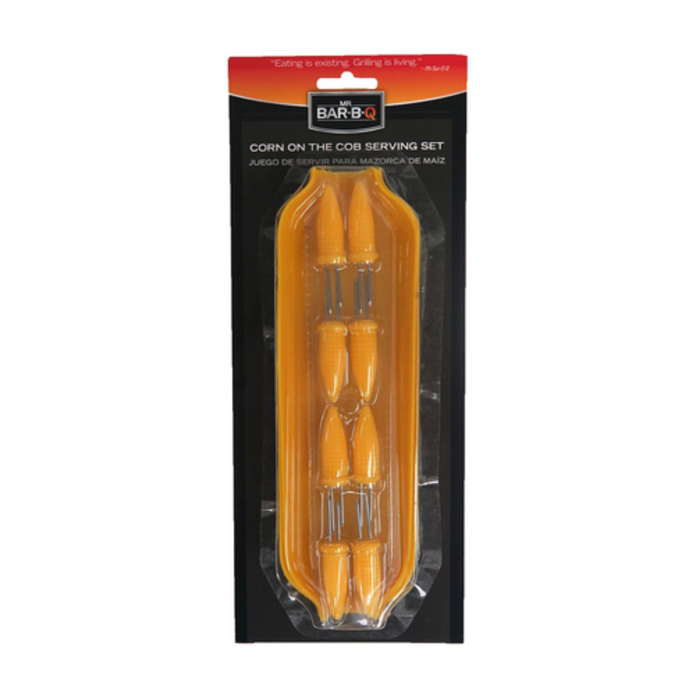 Chef Master Corn-On-The-Cob Serving Set- Includes: 4 Corn Boats And 8 ...