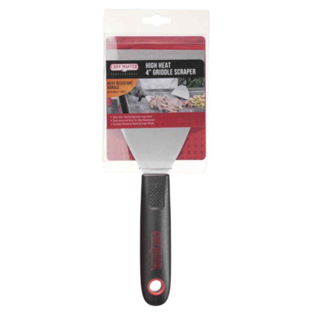 Chef Master High Heat Handle 4 in. Griddle Scraper - 6 per case