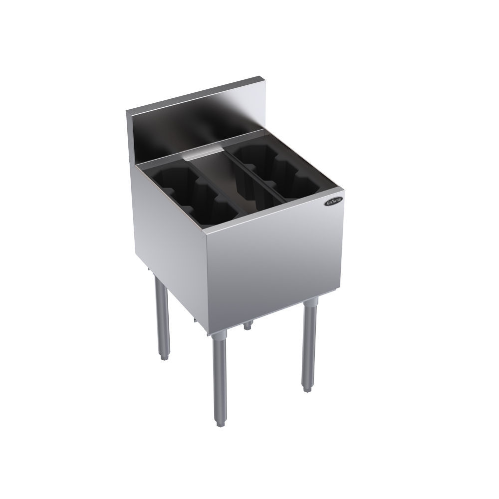 Krowne 20"W x 15"D Medium Drop-In Ice Bin with 7 Circuit Cold Plate