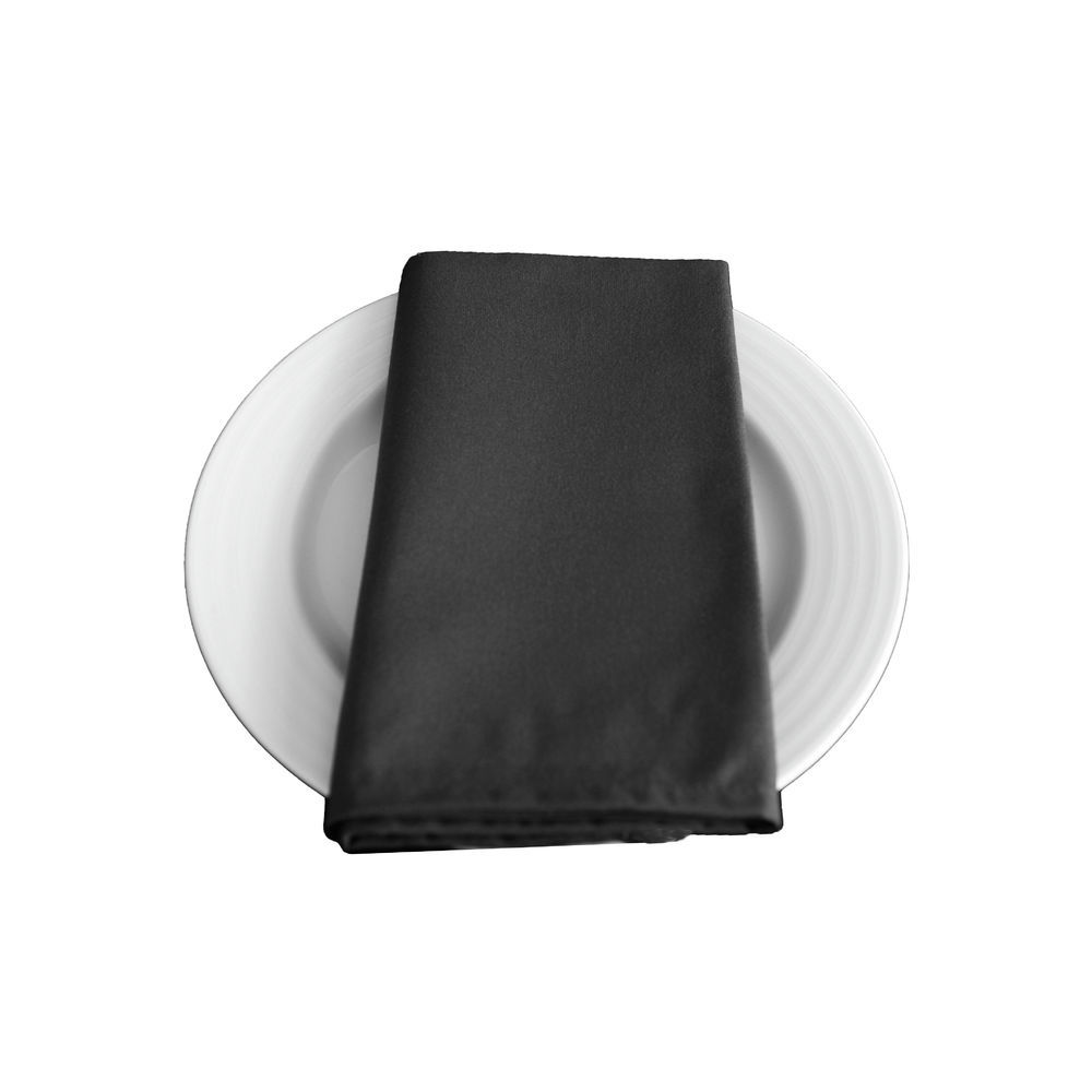 Sculptware Napkins (Black) Satin Band Damask / 22"X22" / 100% Cotton ...