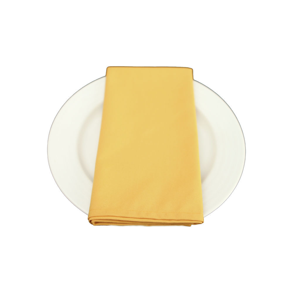 Sculptware Napkin (Gold) 20"x20" / 100% Spun Poly / Case of 1 Dozen