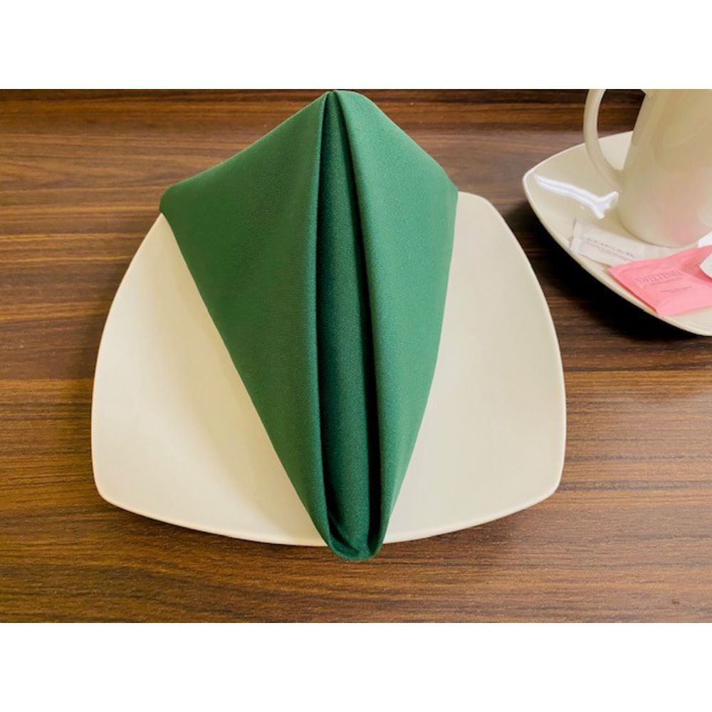 Sculptware Napkin (Hunter Green) 20"x20" / 100% Spun Poly / Case of 1 Dozen