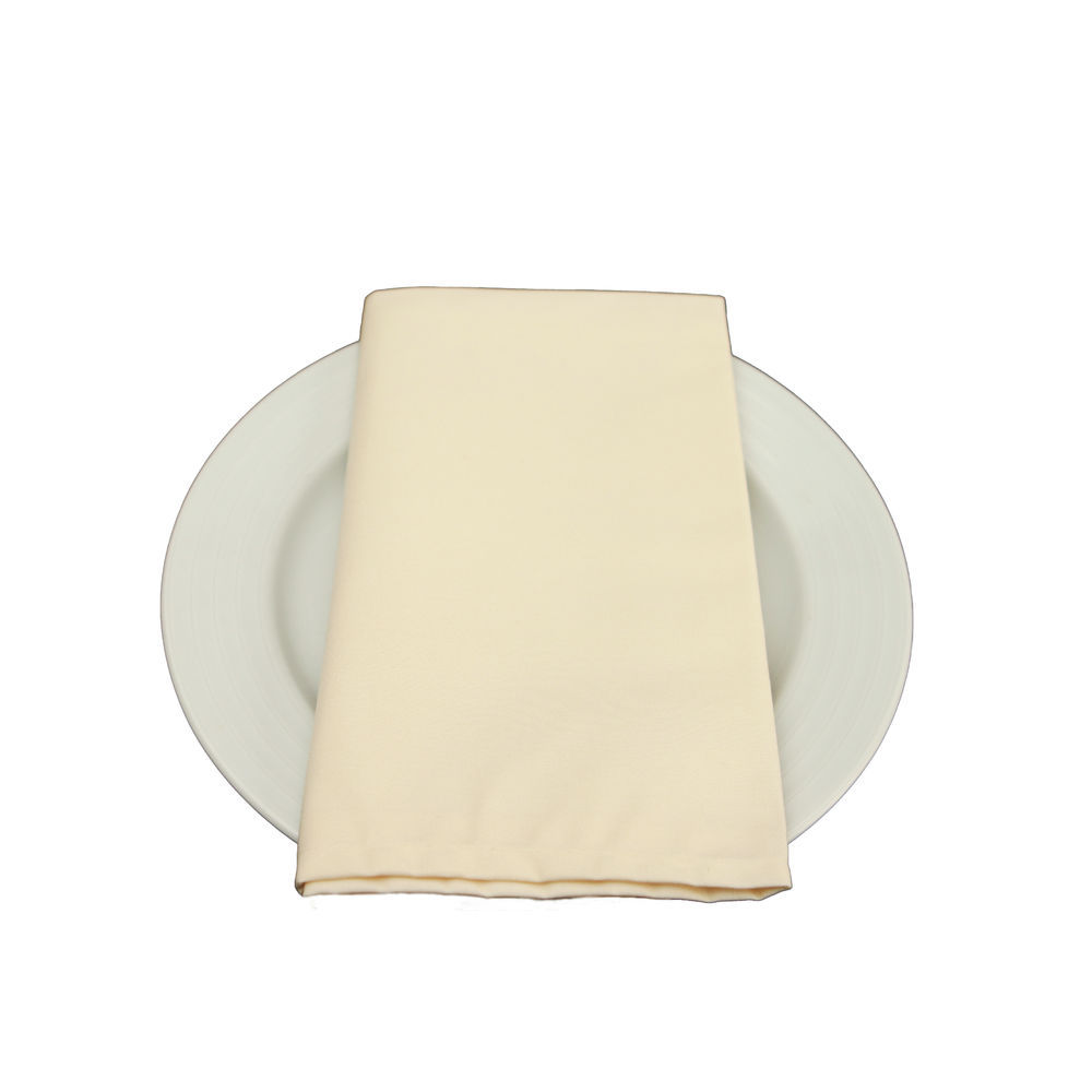 Sculptware Napkin (Ivory) 20"x20" / 100% Spun Poly / Case of 1 Dozen