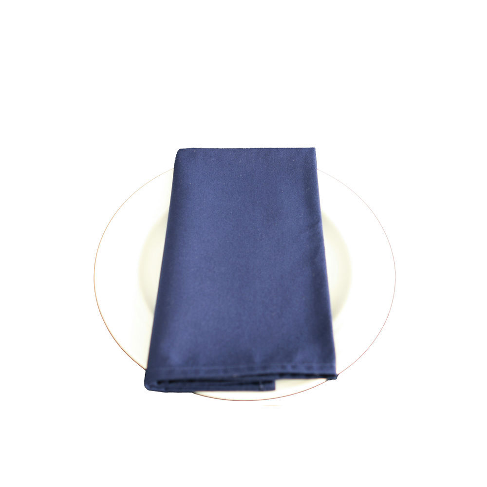 Sculptware Napkin (Navy Blue) 20"x20" / 100% Spun Poly / Case of 1 Dozen