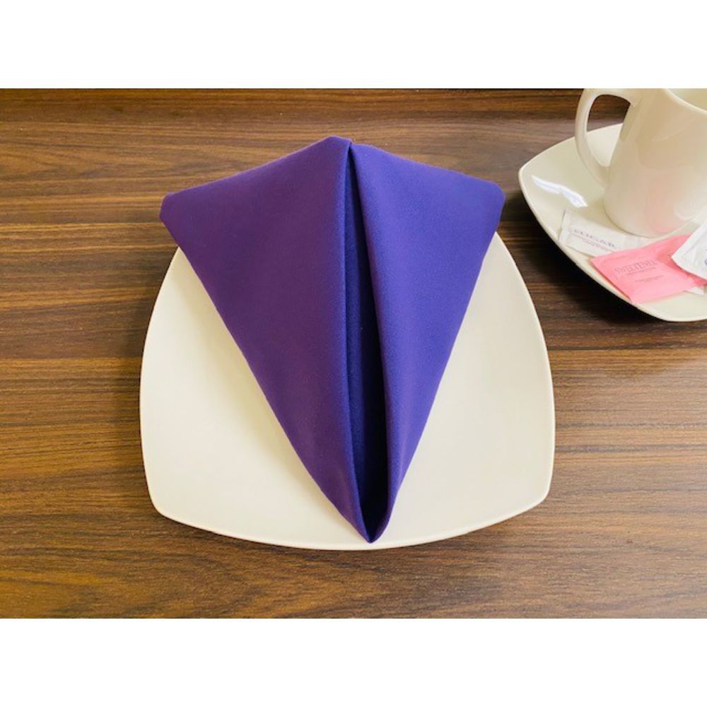 Sculptware Napkin (Purple) 20"x20" / 100% Spun Poly / Case of 1 Dozen