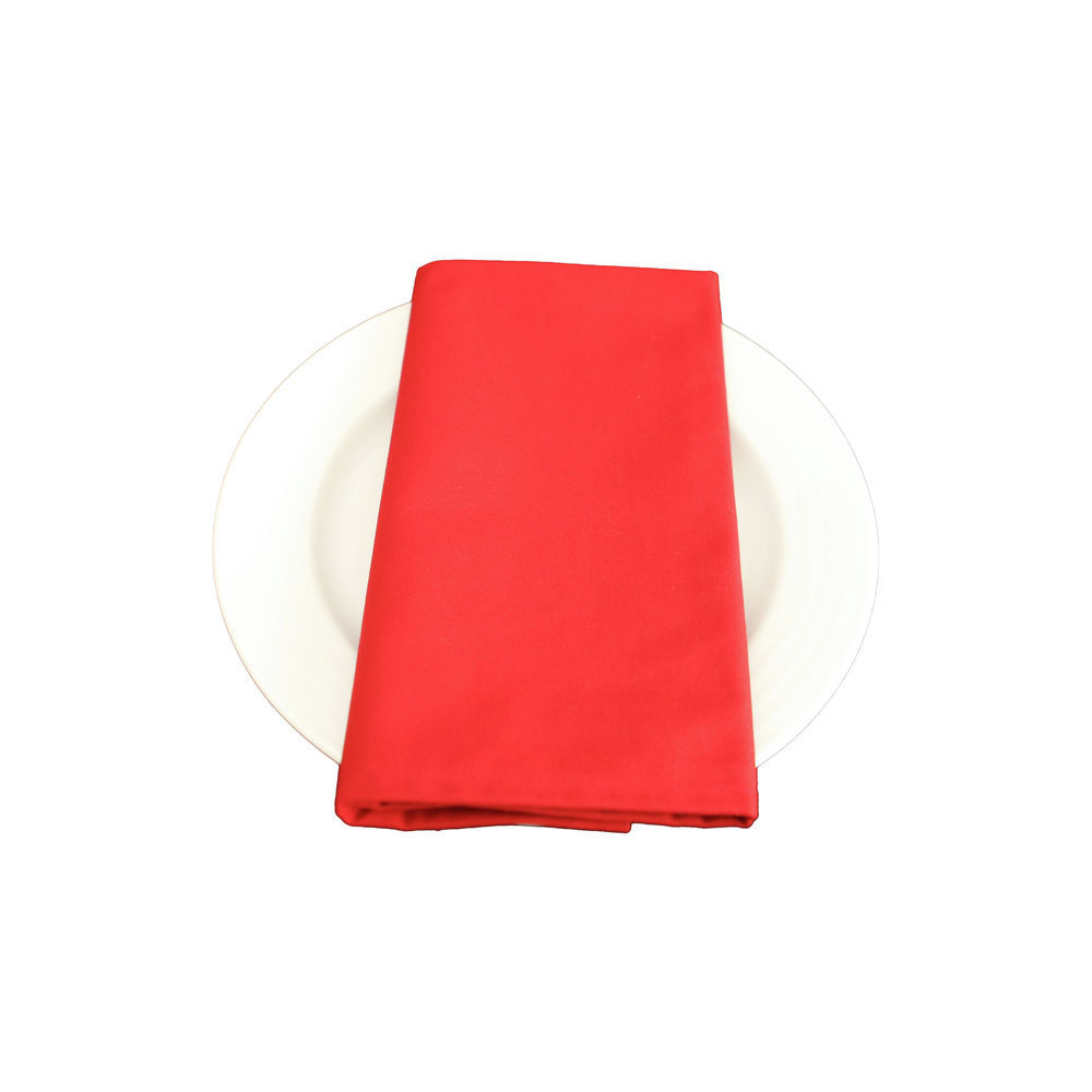 Sculptware Napkin (Red) 20"X20" / 100% Spun Poly / Case of 1 Dozen